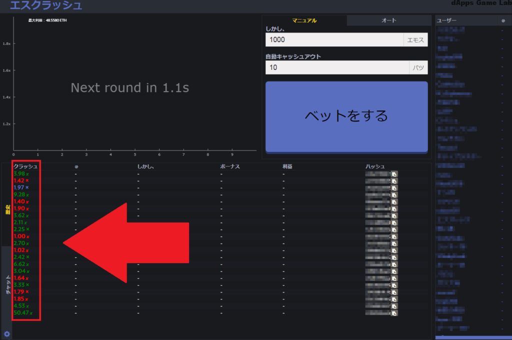 EthCrash（イーサクラッシュ）のやり方！登録や仕組み、攻略までわかりやすく解説！！ | dApps Game Lab