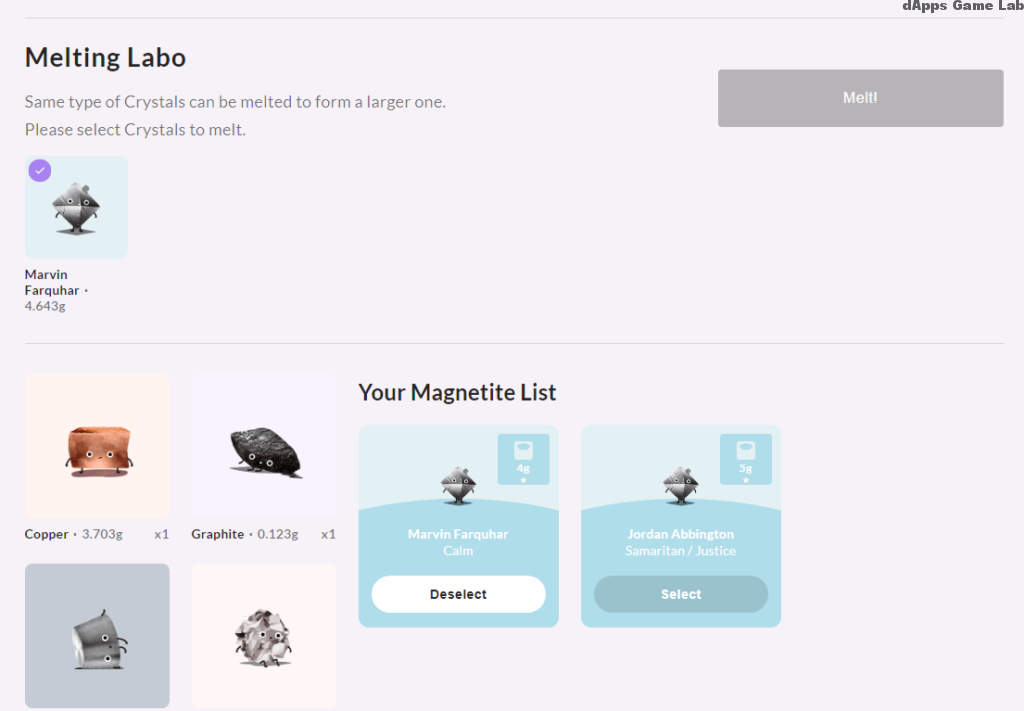 CryptoCrystal（クリプトクリスタル） | dApps Game Lab