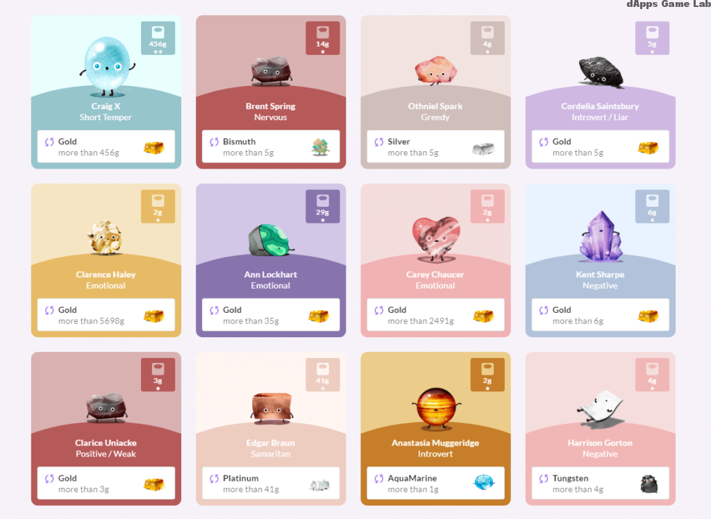 CryptoCrystal（クリプトクリスタル） | dApps Game Lab